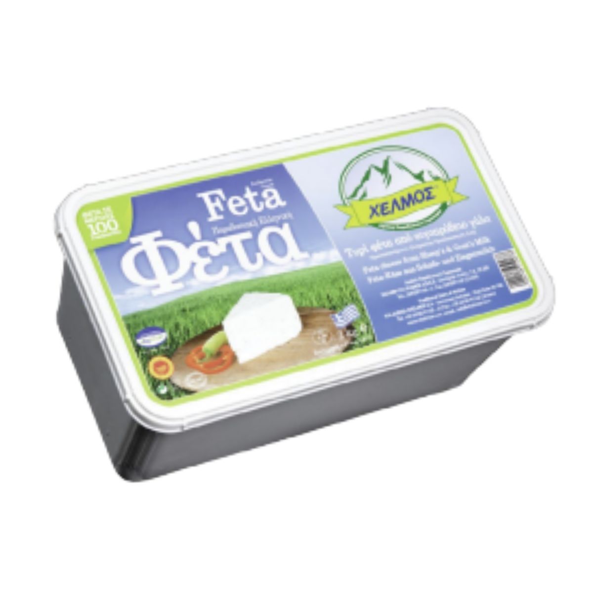 Chelmos Greek Feta Cheese, Original - 2KG — Addtocart.ae